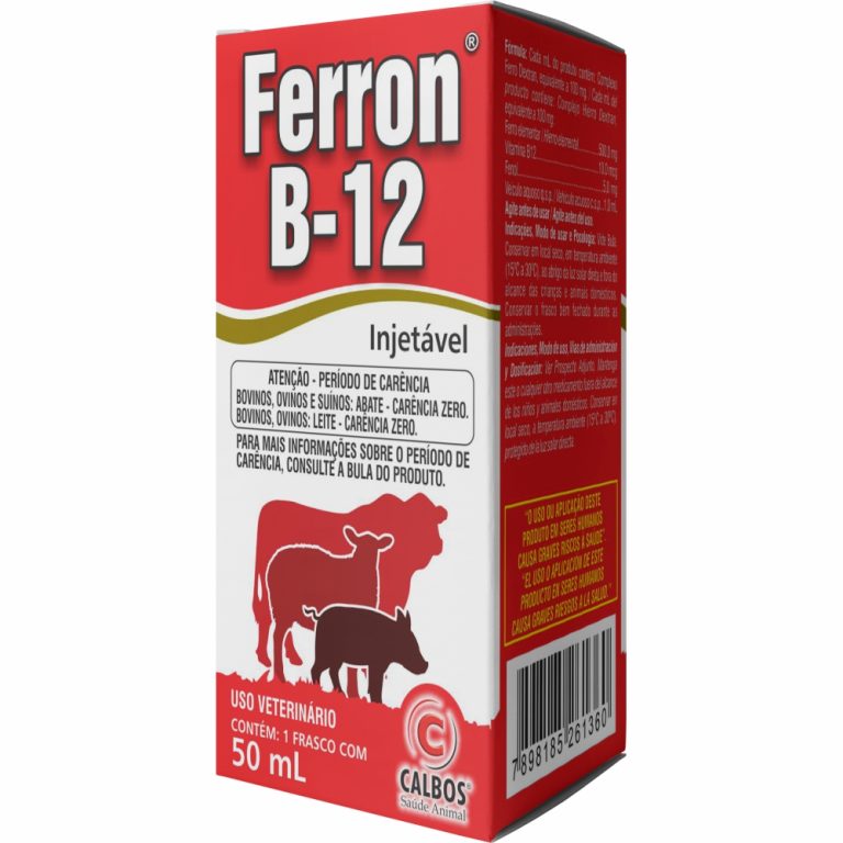 FERRON B12 - Calbos - Excelência em Saúde Animal